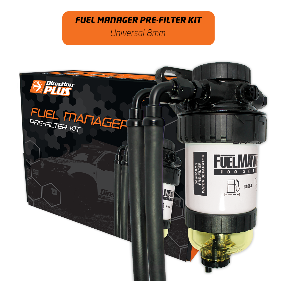 Universal 8mm Fuel Manager Pre-Filter Kit (FM804DPK) — SMP Offroad
