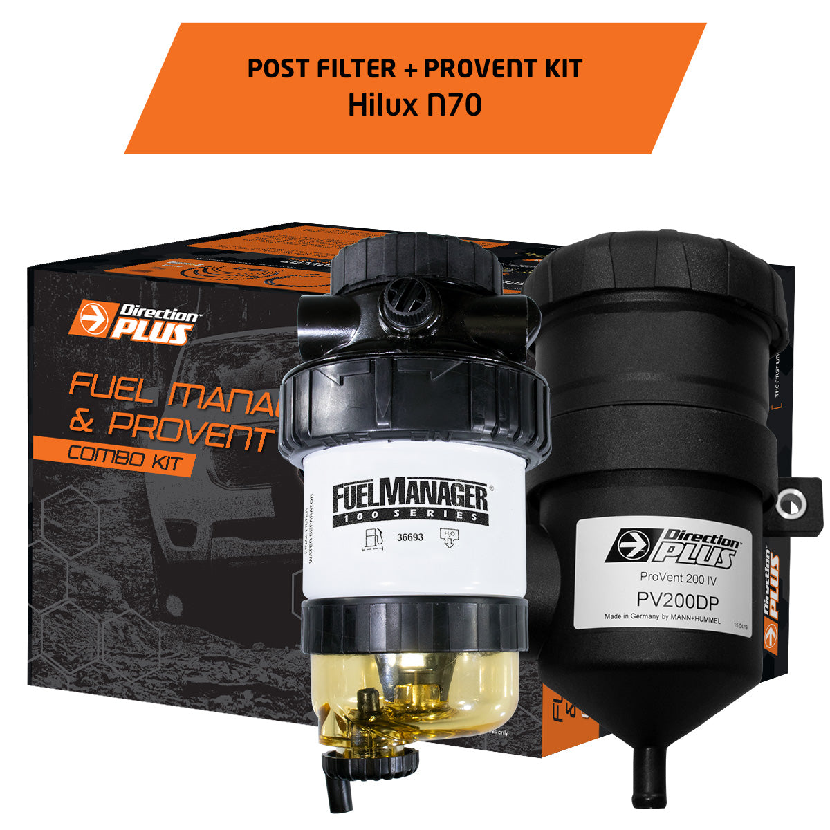 Fuel Manager Post-Filter + Ultimate Catch Can Kit Hilux N70 (PFPV613DP ...